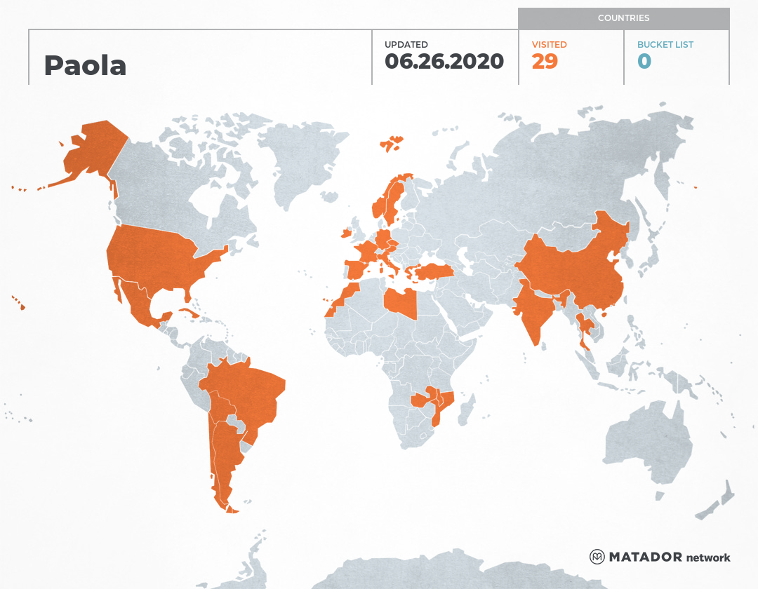 Paola’s Travel Map – Matador Network