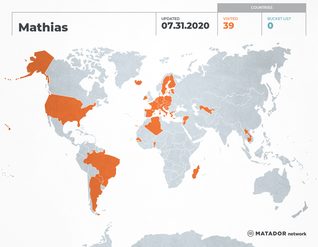 Mathias’s Travel Map – Matador Network