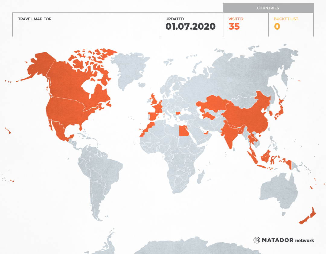 Dave’s Travel Map – Matador Network