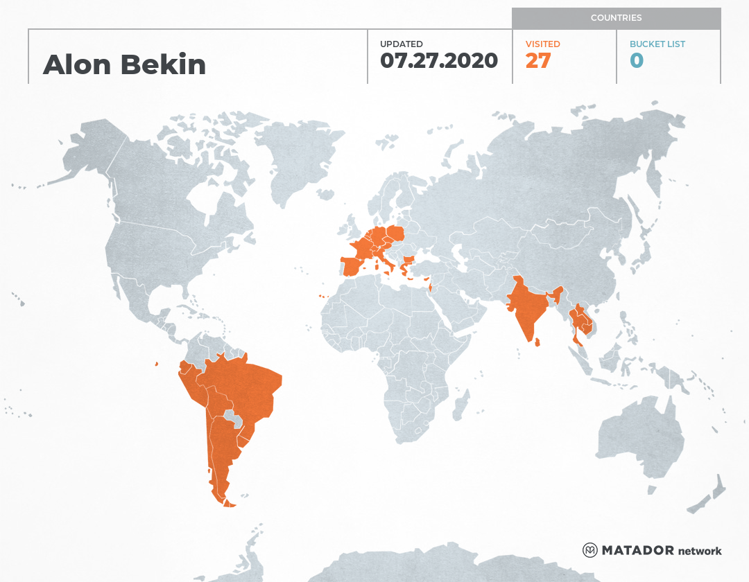 Alon Bekin’s Travel Map – Matador Network