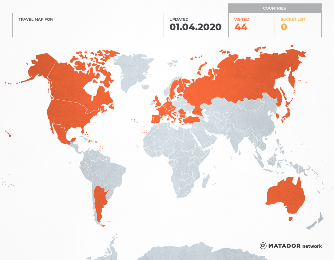 Armando’s Travel Map – Matador Network
