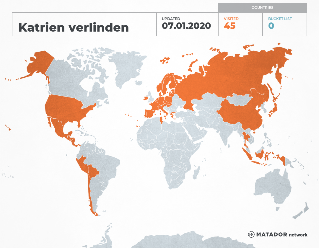 Katrien Verlinden’s Travel Map – Matador Network