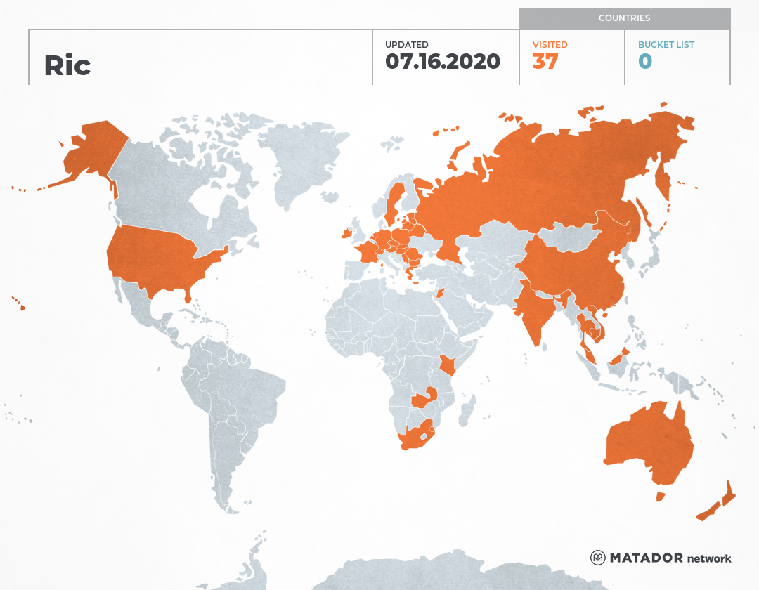 Ric’s Travel Map – Matador Network