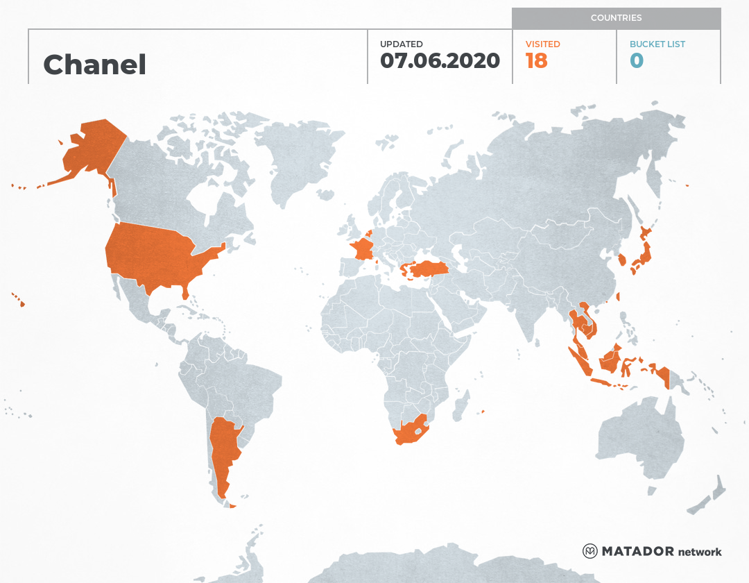 Chanel’s Travel Map – Matador Network