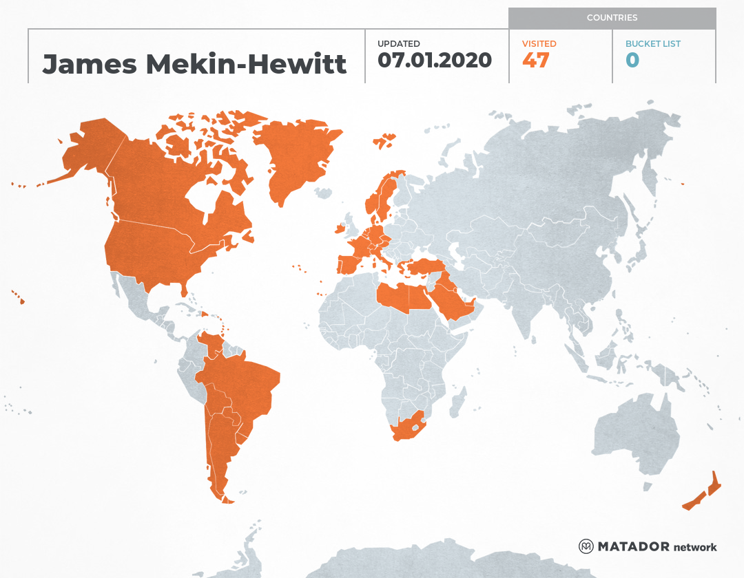 James Mekin-Hewitt’s Travel Map – Matador Network