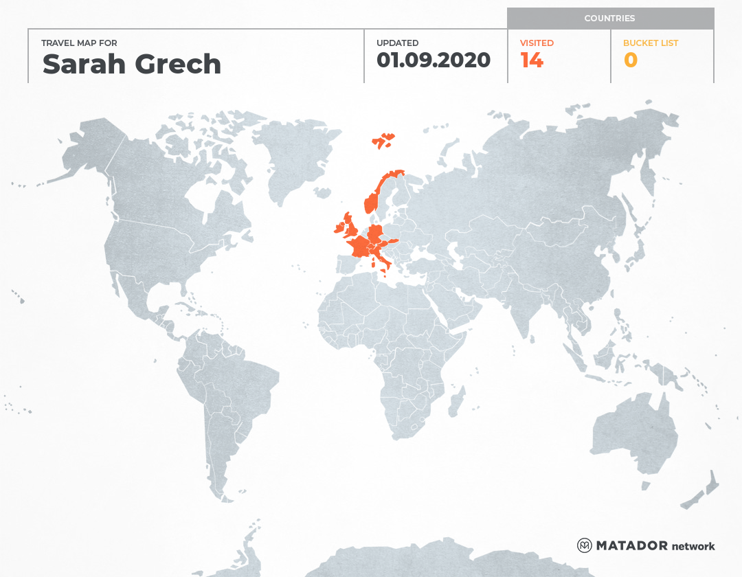 Sarah Grech’s Travel Map – Matador Network