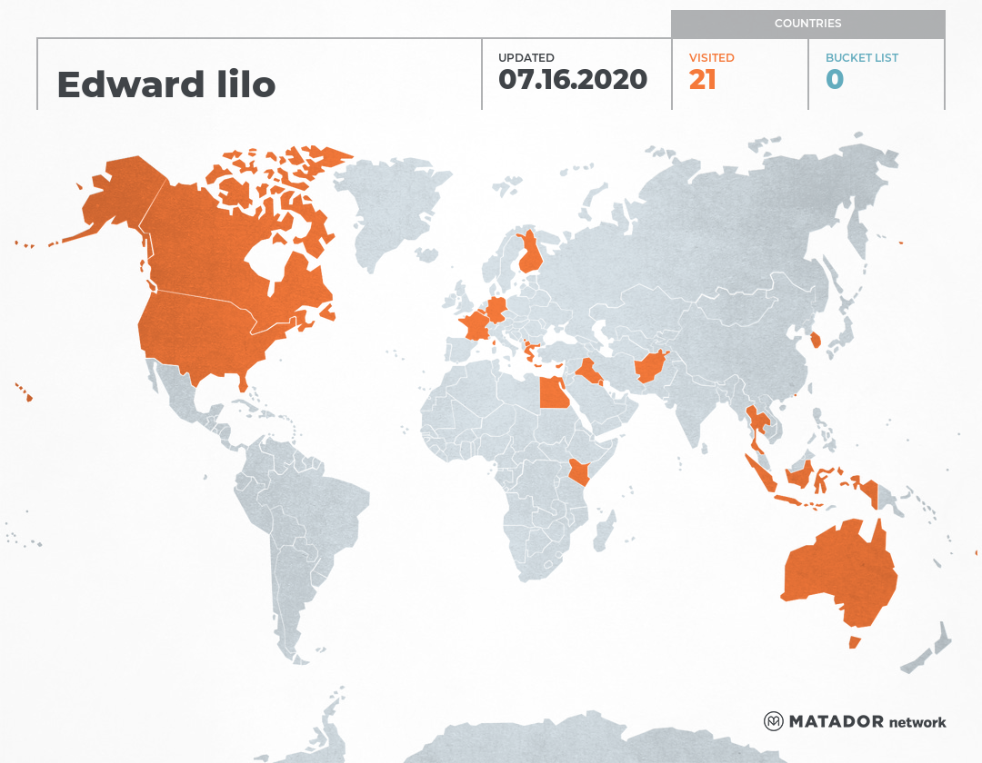 Edward Lilo’s Travel Map – Matador Network