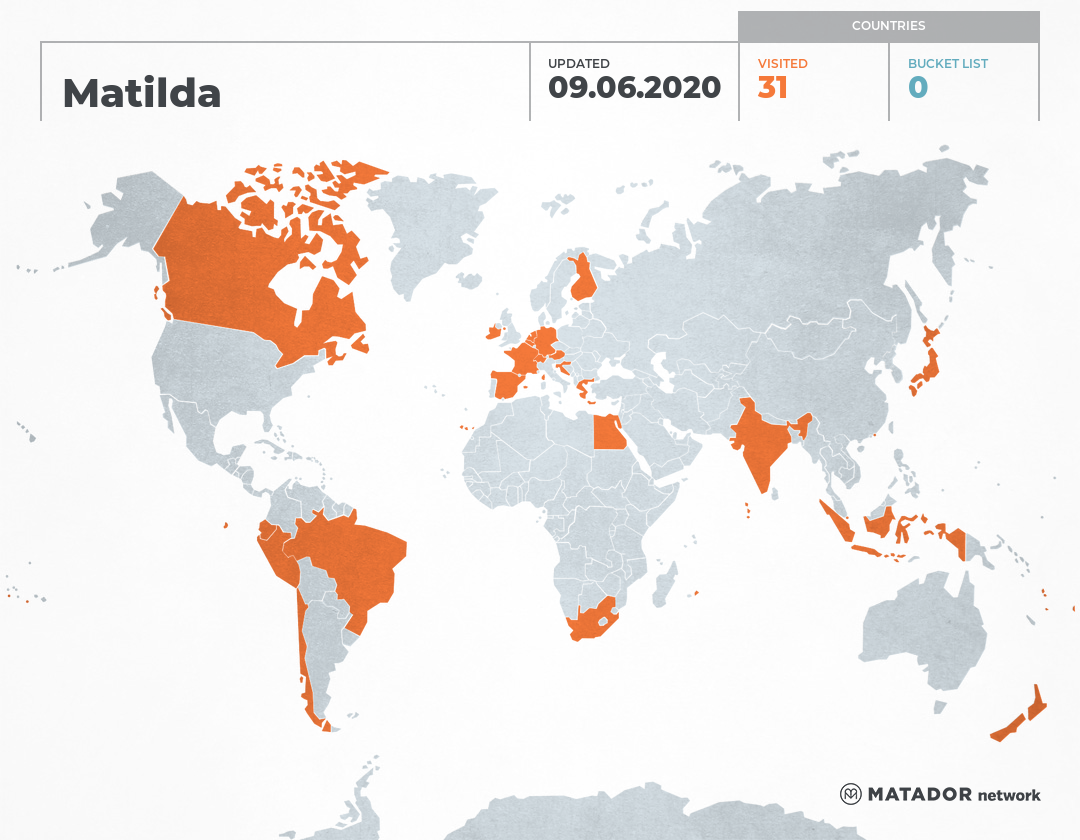 Matilda’s Travel Map – Matador Network