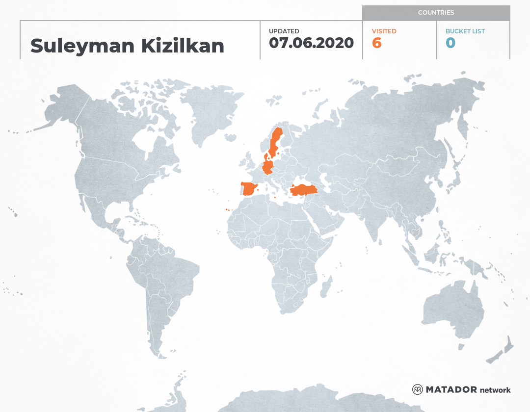 Suleyman Kizilkan’s Travel Map – Matador Network