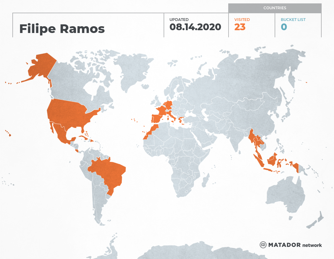 Filipe Ramos’s Travel Map – Matador Network