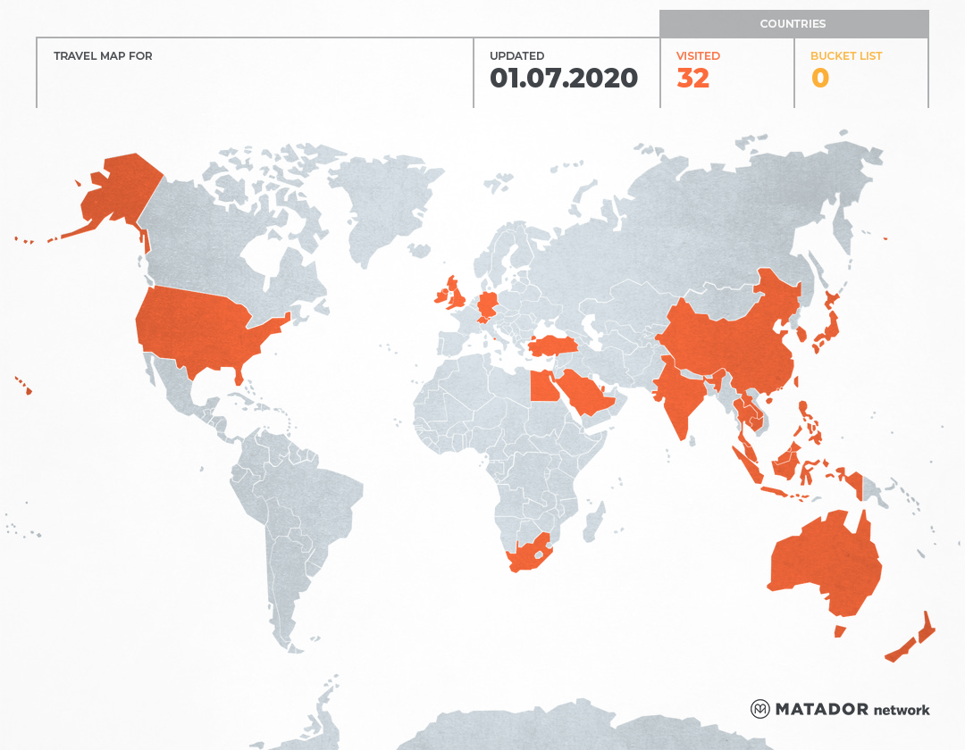 Ace’s Travel Map – Matador Network