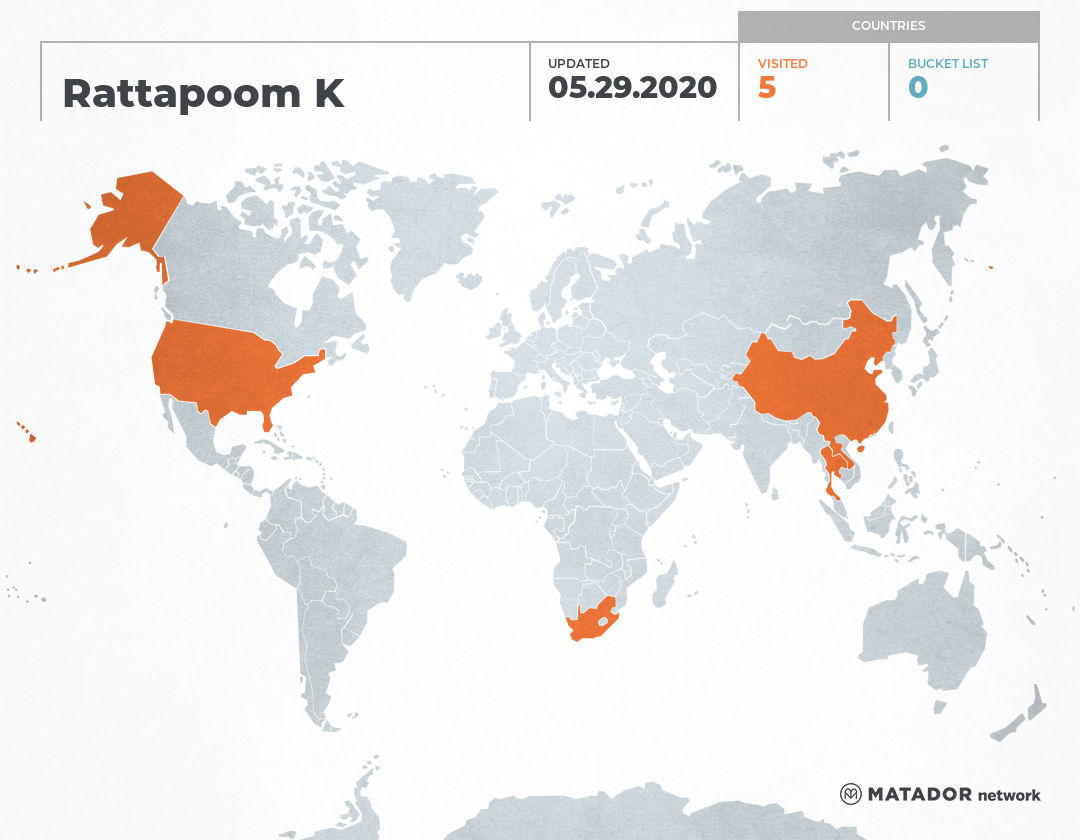 Rattapoom K’s Travel Map – Matador Network