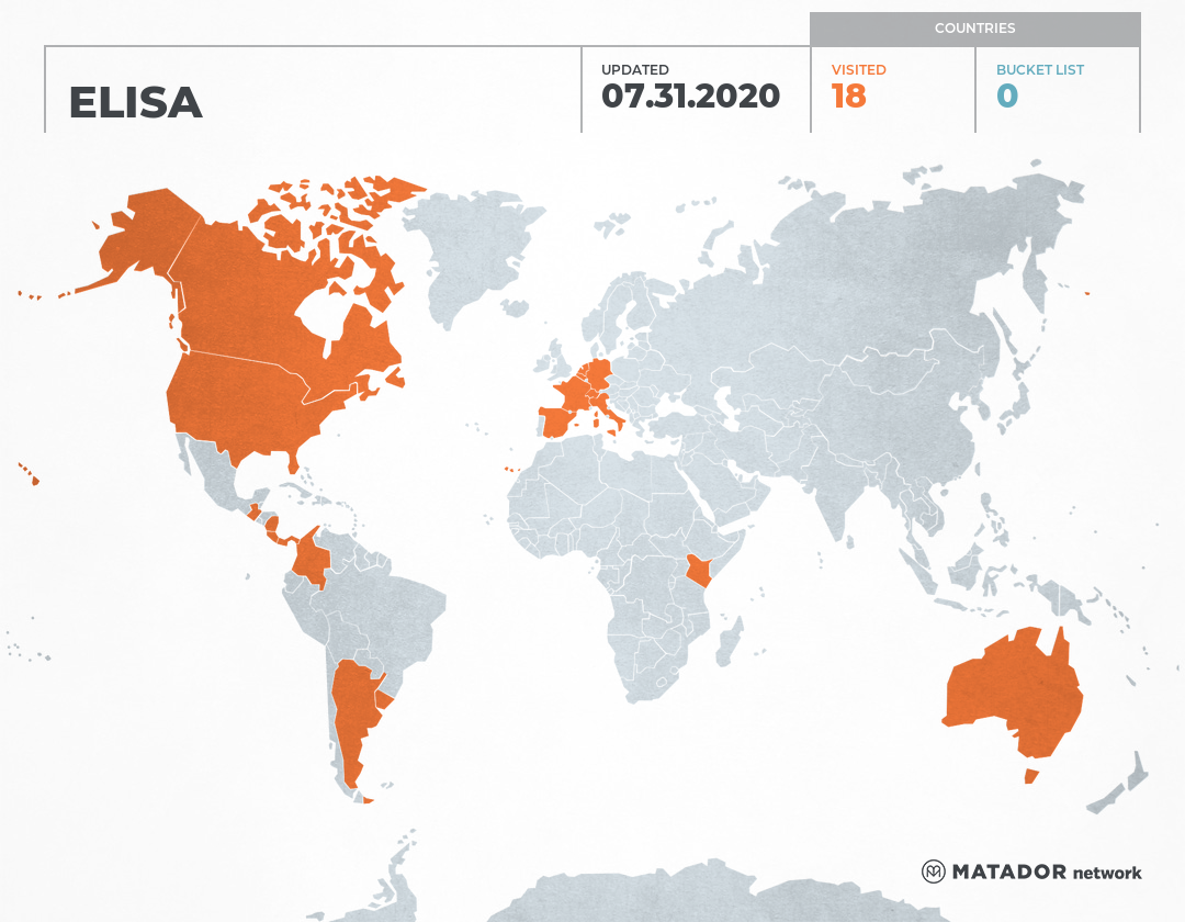 ELISA’s Travel Map – Matador Network