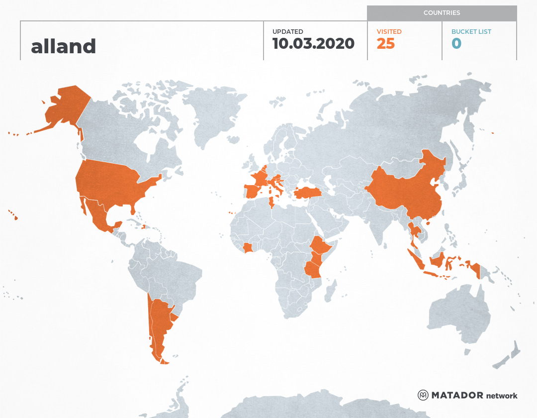 Alland’s Travel Map – Matador Network