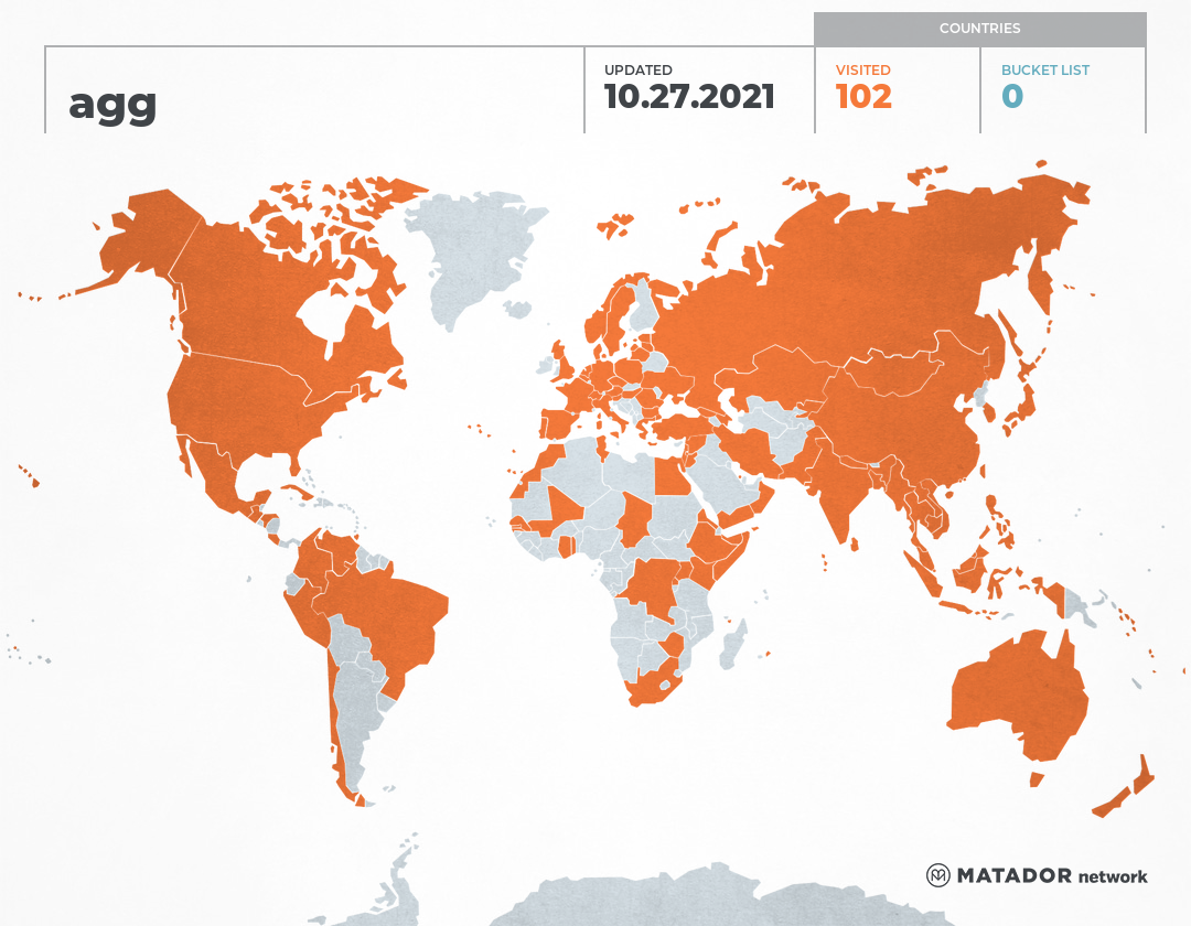 Agg’s Travel Map – Matador Network