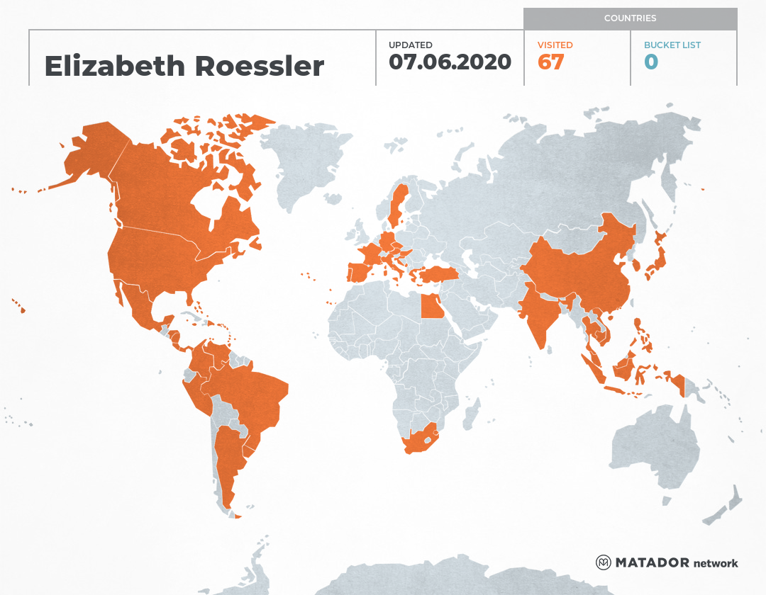 Elizabeth Roessler’s Travel Map – Matador Network