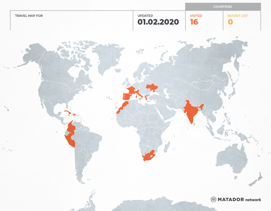 Guerreiro’s Travel Map – Matador Network