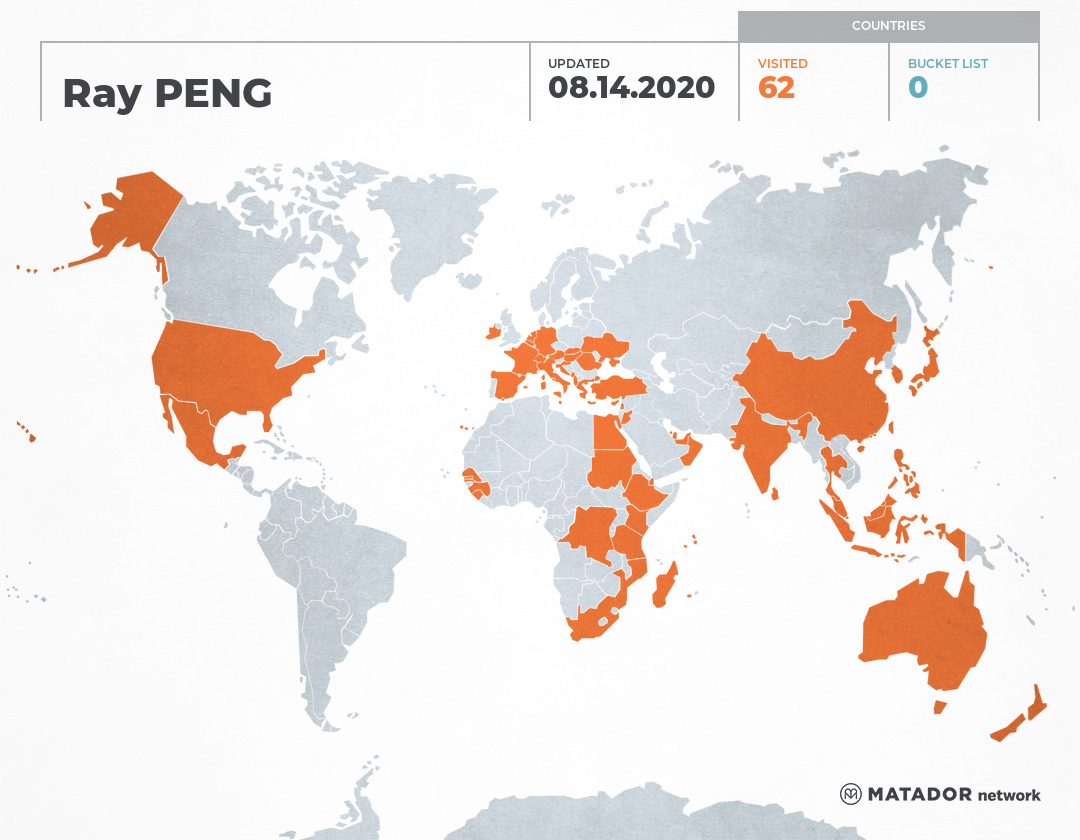 Ray PENG’s Travel Map – Matador Network