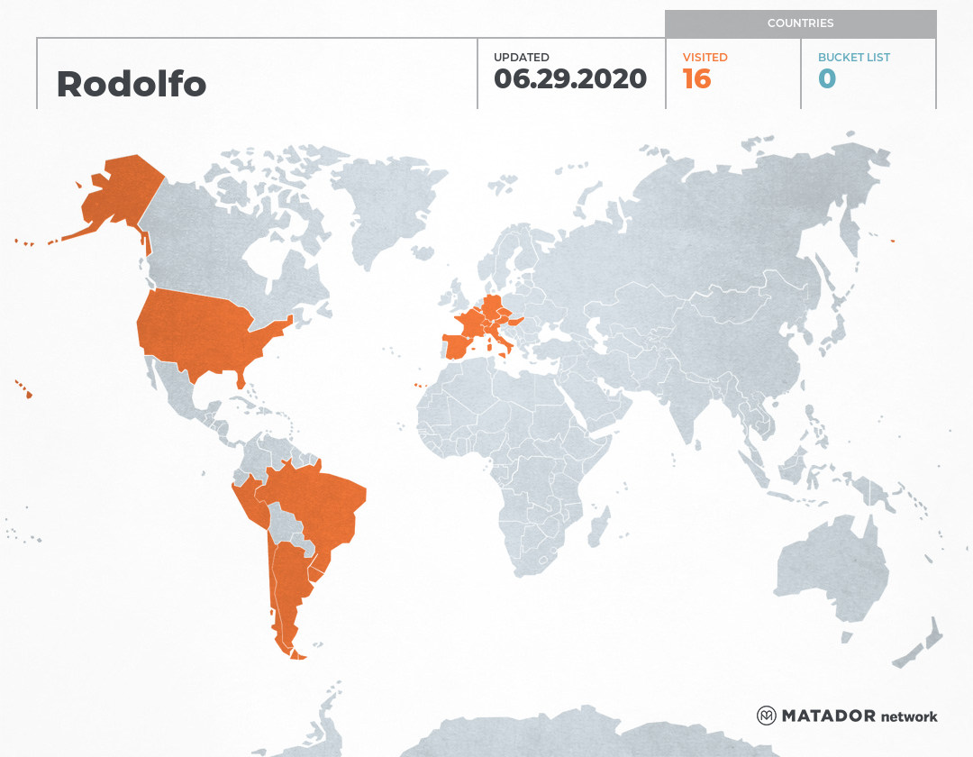 Rodolfo’s Travel Map – Matador Network