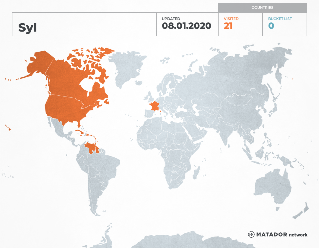 Syl’s Travel Map – Matador Network