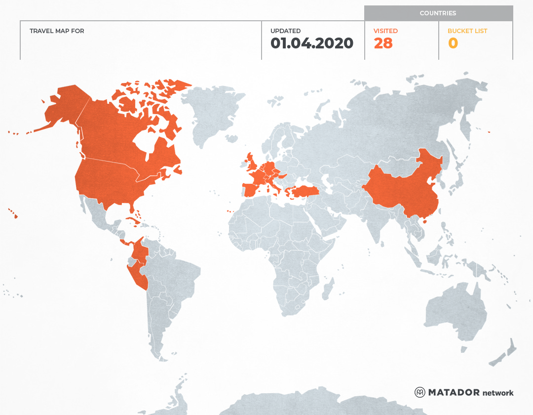 Evelyne’s Travel Map – Matador Network