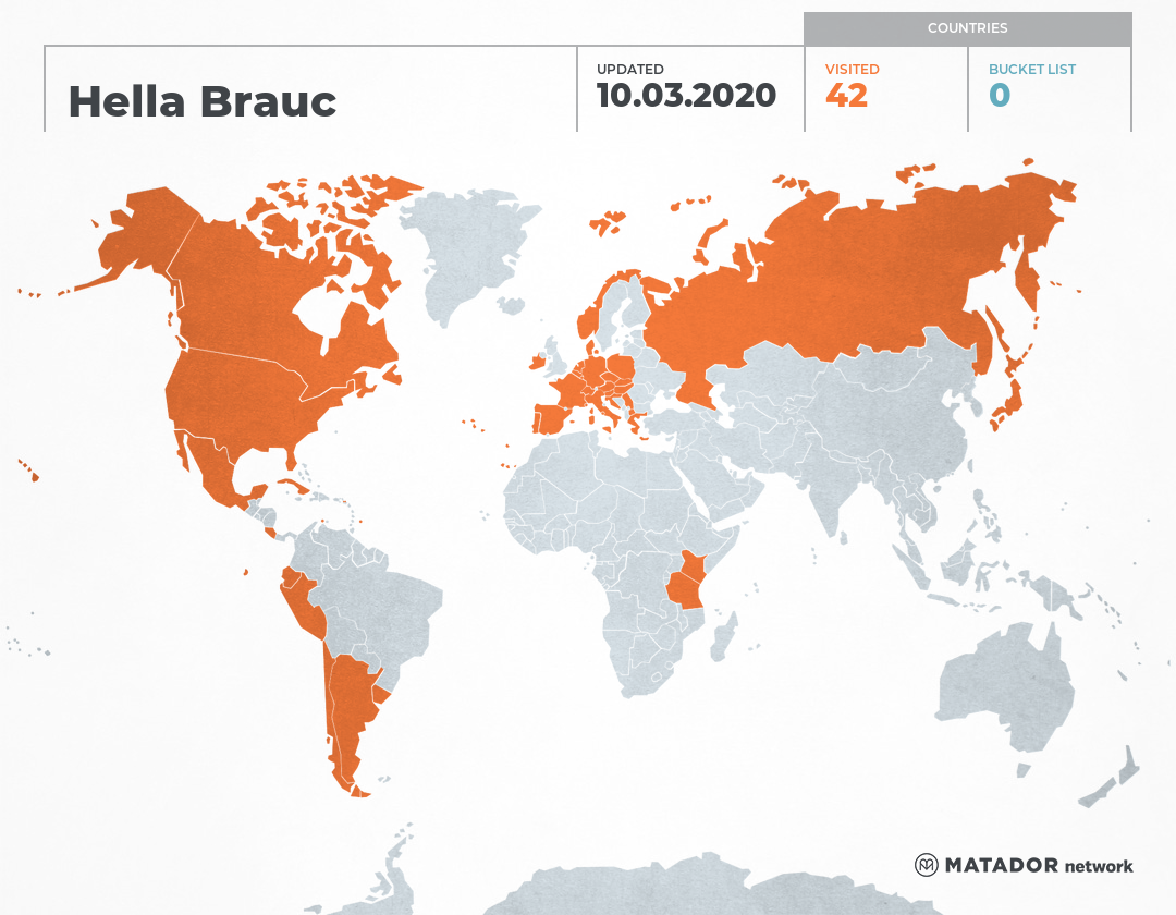 Hella Brauc’s Travel Map – Matador Network