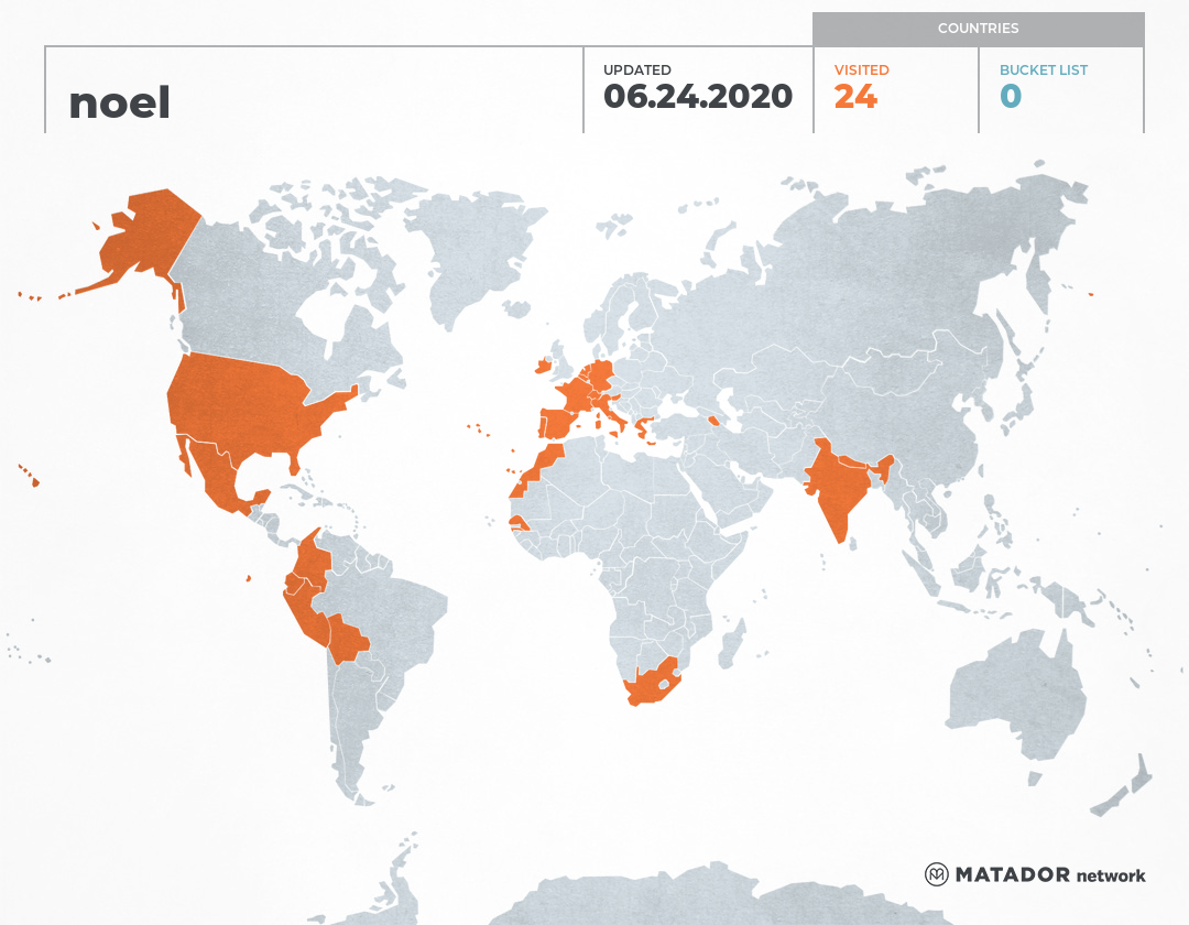 Noel’s Travel Map – Matador Network