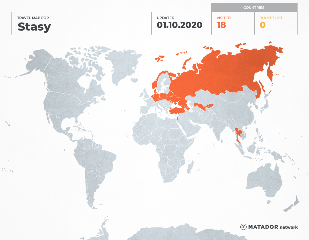 Stasy’s Travel Map – Matador Network