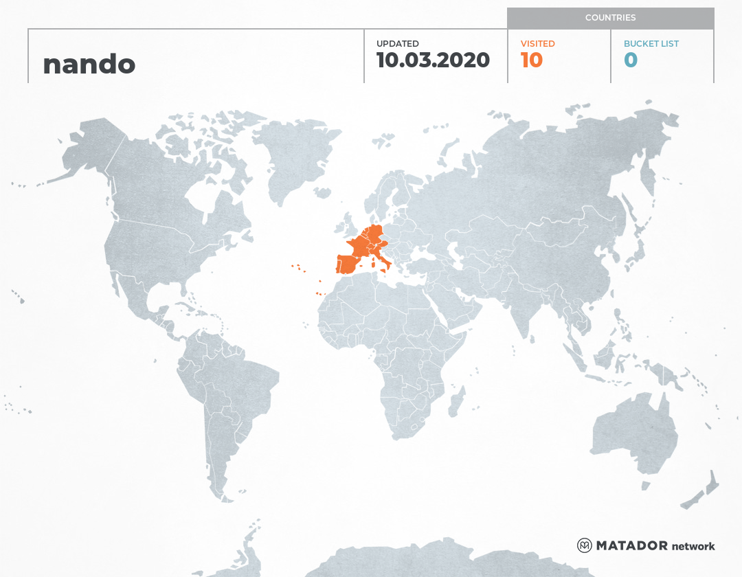 Nando’s Travel Map – Matador Network