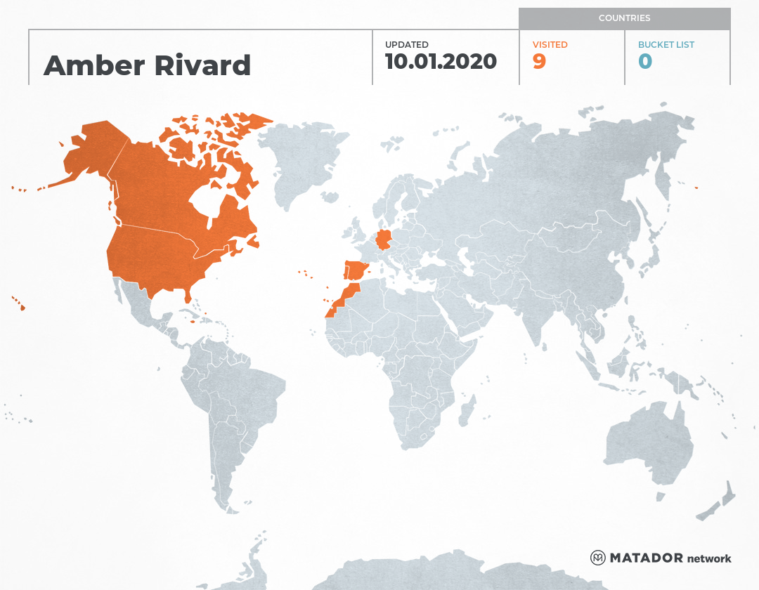 Amber Rivard’s Travel Map – Matador Network