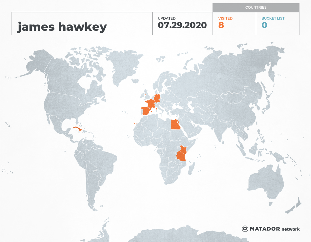 James Hawkey’s Travel Map – Matador Network