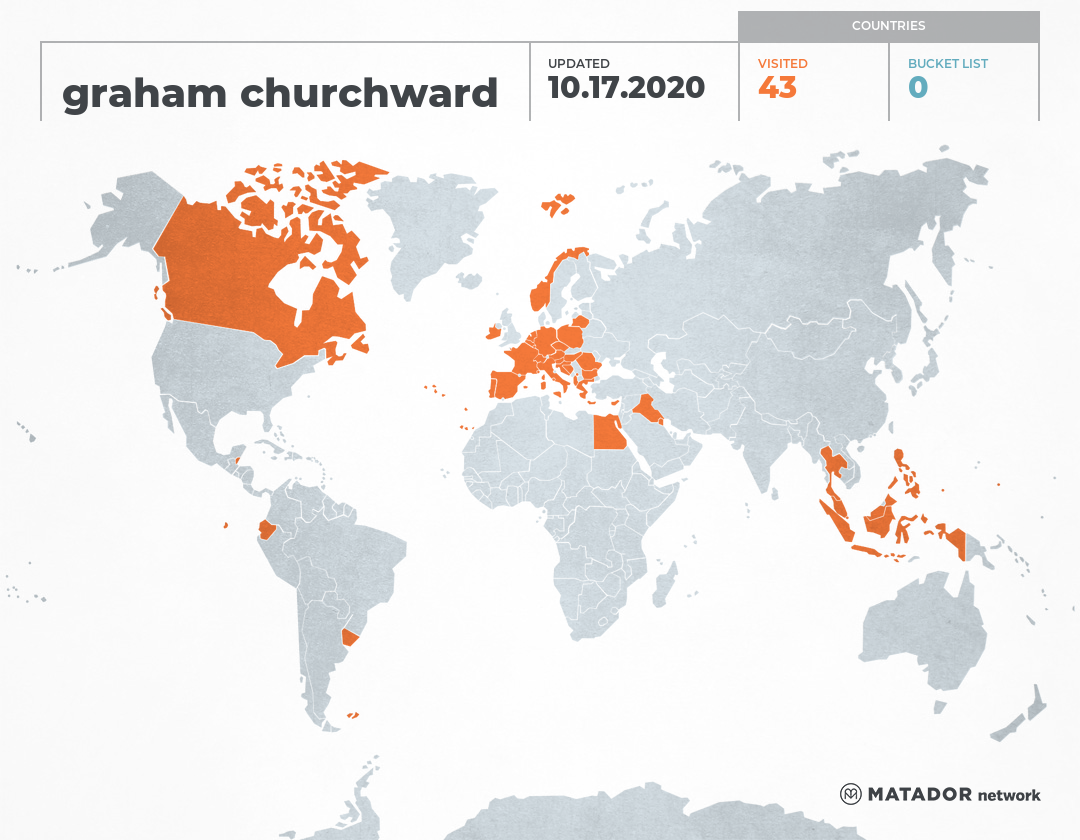 Graham Churchward’s Travel Map – Matador Network
