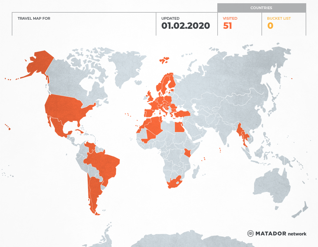 Mauro’s Travel Map – Matador Network