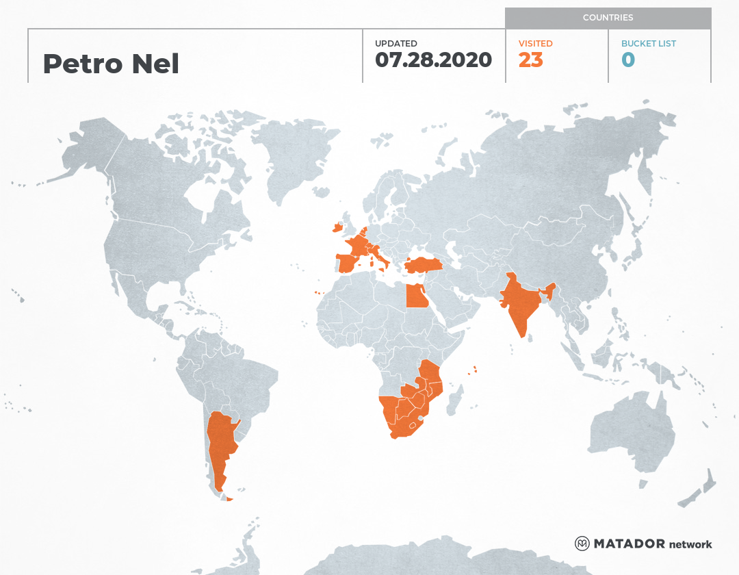 Petro Nel’s Travel Map – Matador Network