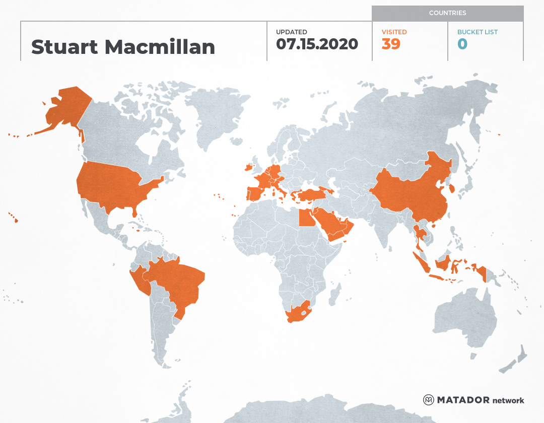 Stuart Macmillan’s Travel Map – Matador Network