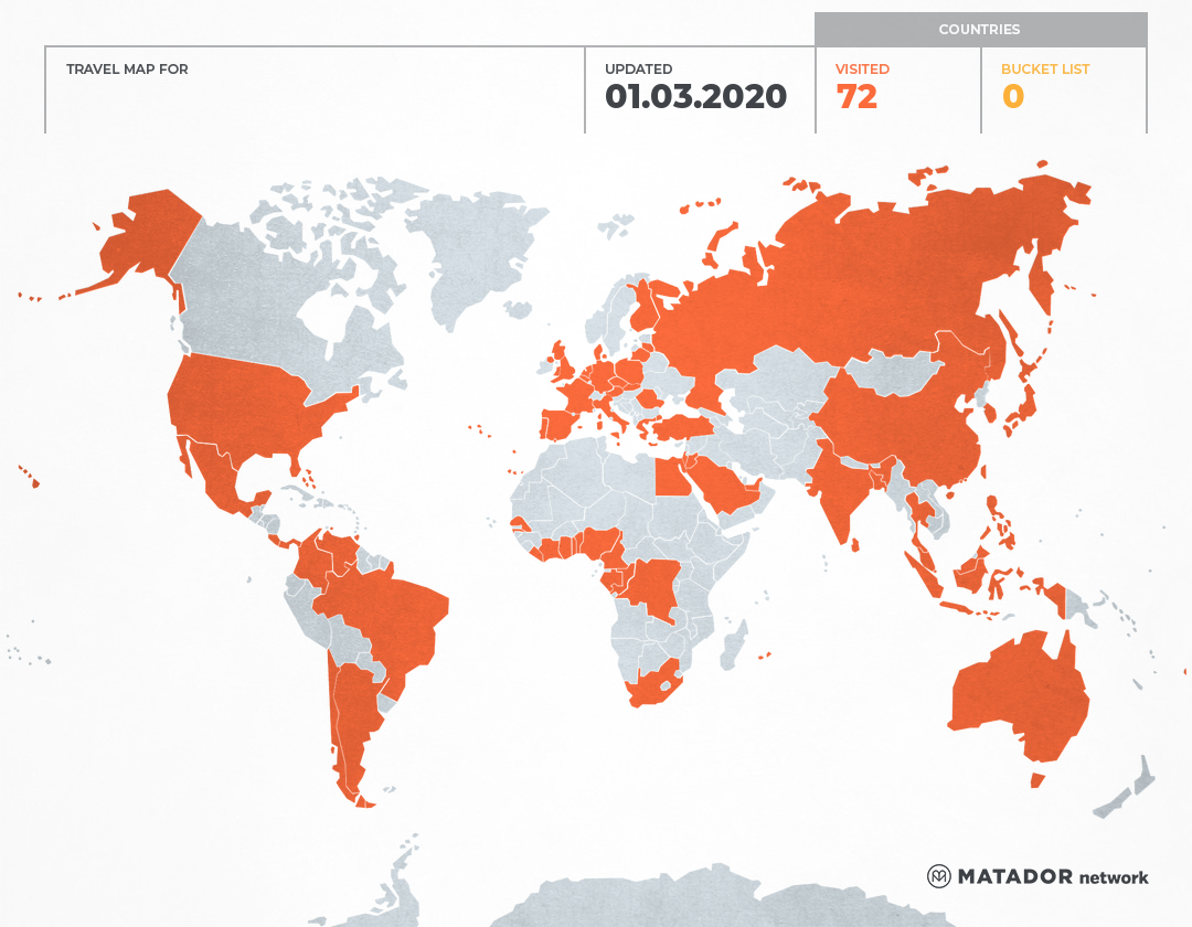 Maciek’s Travel Map – Matador Network