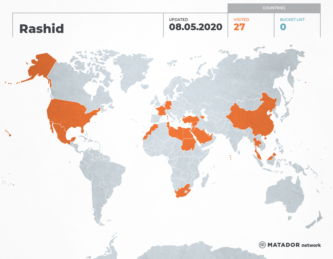 Rashid’s Travel Map – Matador Network