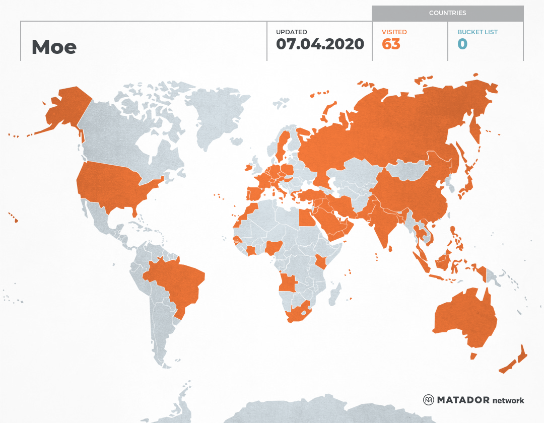 Moe’s Travel Map – Matador Network