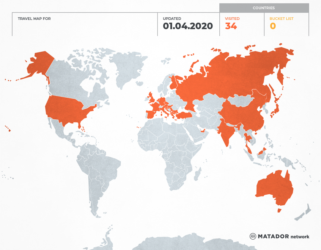 Sash’s Travel Map – Matador Network
