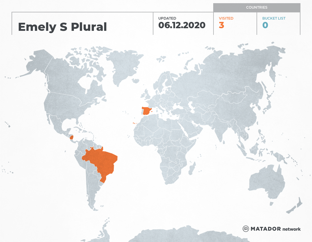Emely S Plural’s Travel Map – Matador Network