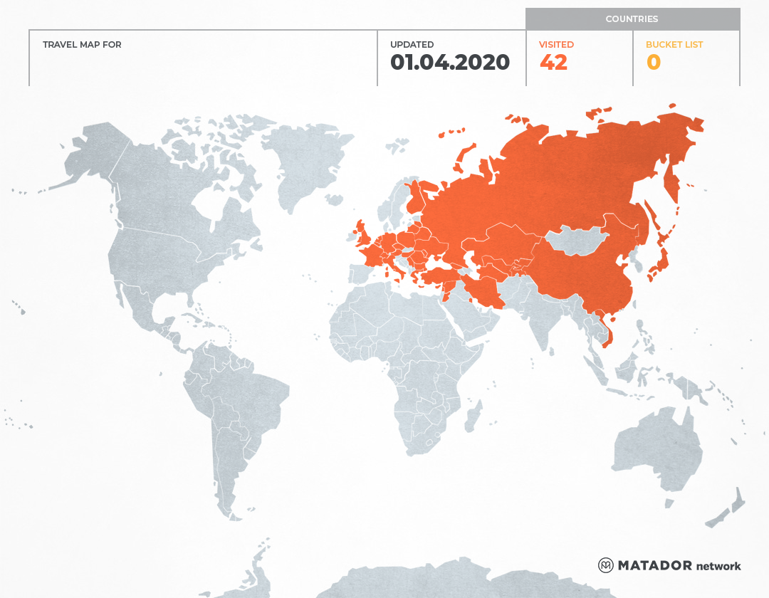 Arkadi’s Travel Map – Matador Network