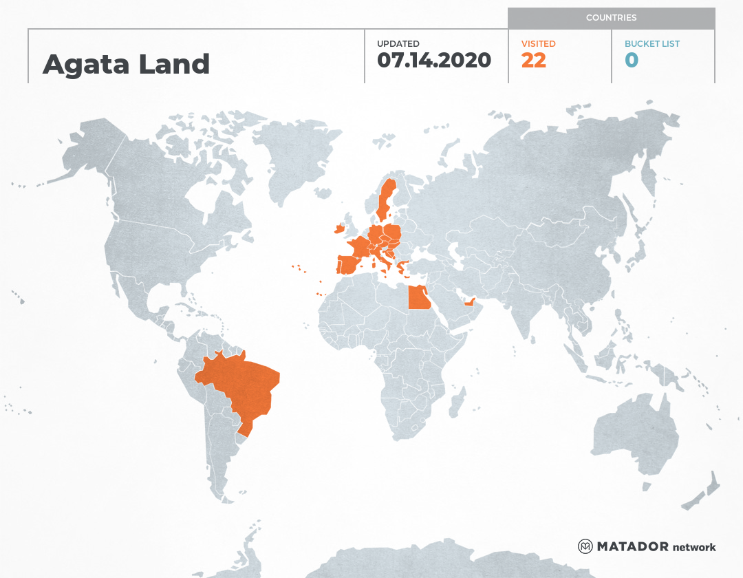 Agata Land’s Travel Map – Matador Network