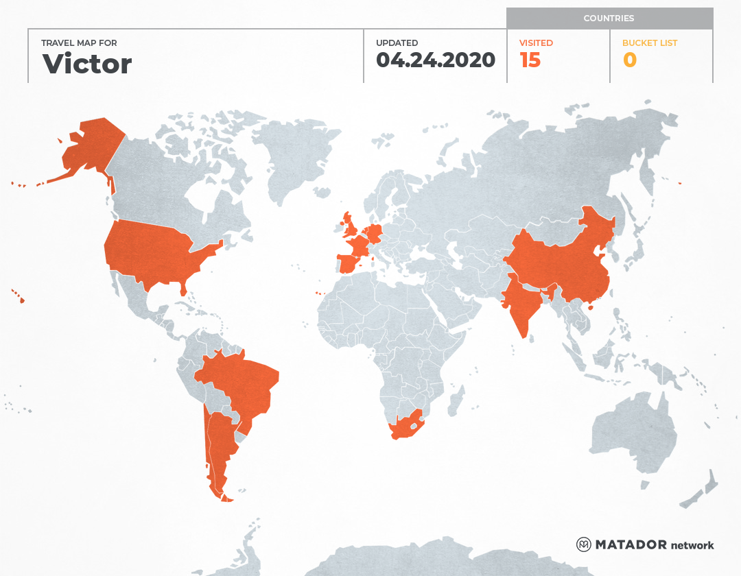 Victor’s Travel Map – Matador Network