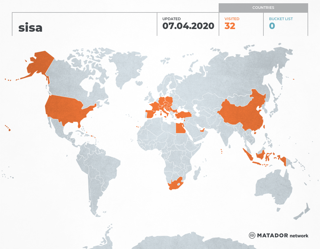 Sisa’s Travel Map – Matador Network