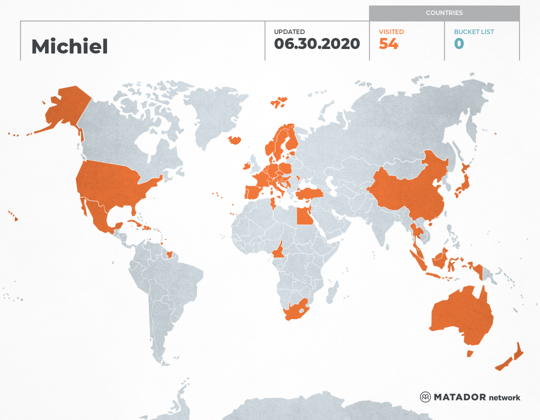 Michiel’s Travel Map – Matador Network