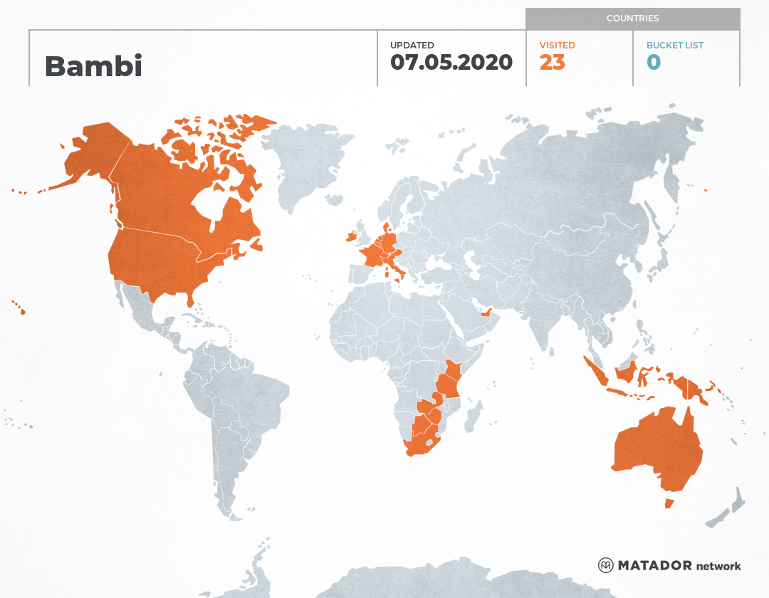 Bambi’s Travel Map – Matador Network