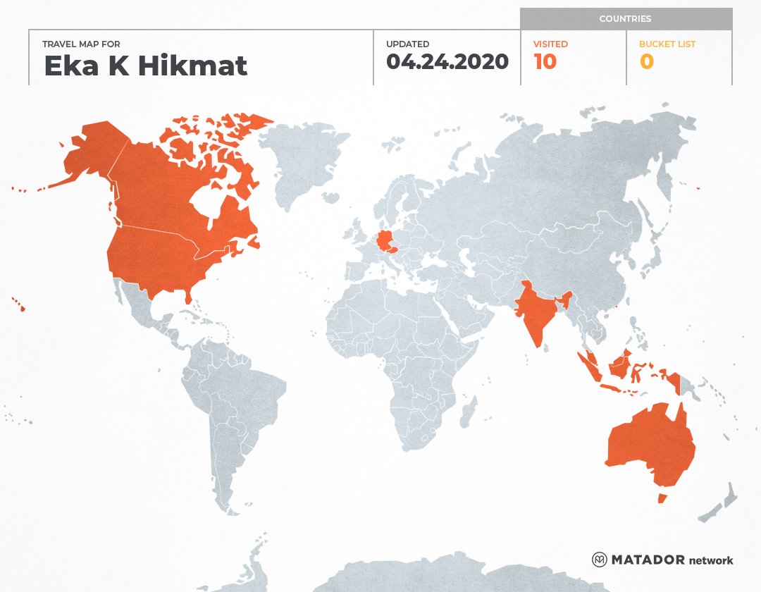 Eka K Hikmat’s Travel Map – Matador Network