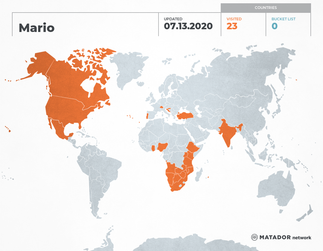 Mario’s Travel Map – Matador Network
