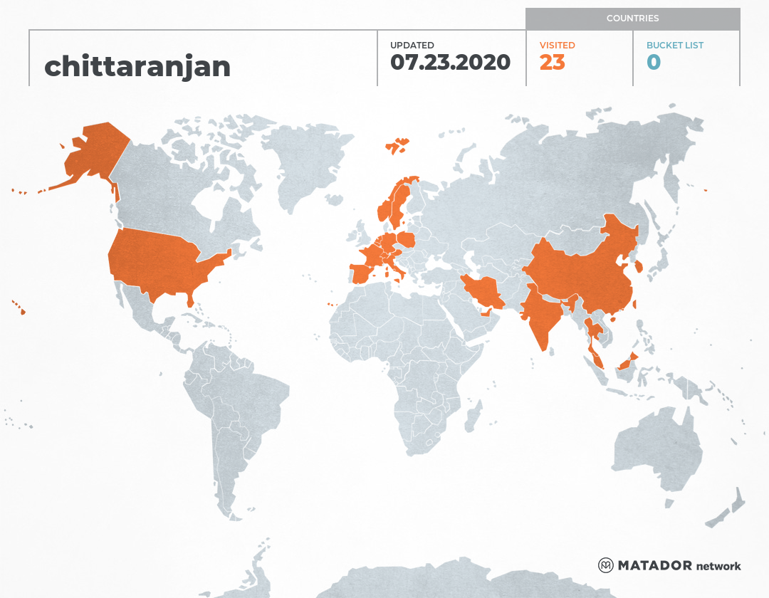 Chittaranjan’s Travel Map – Matador Network