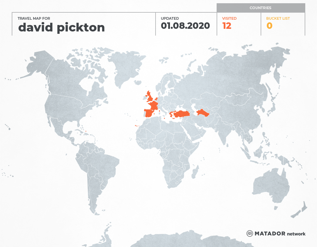 David Pickton’s Travel Map – Matador Network